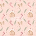 Gingerbread House Candy Cane Bows Seamless Pattern Download Digital ...