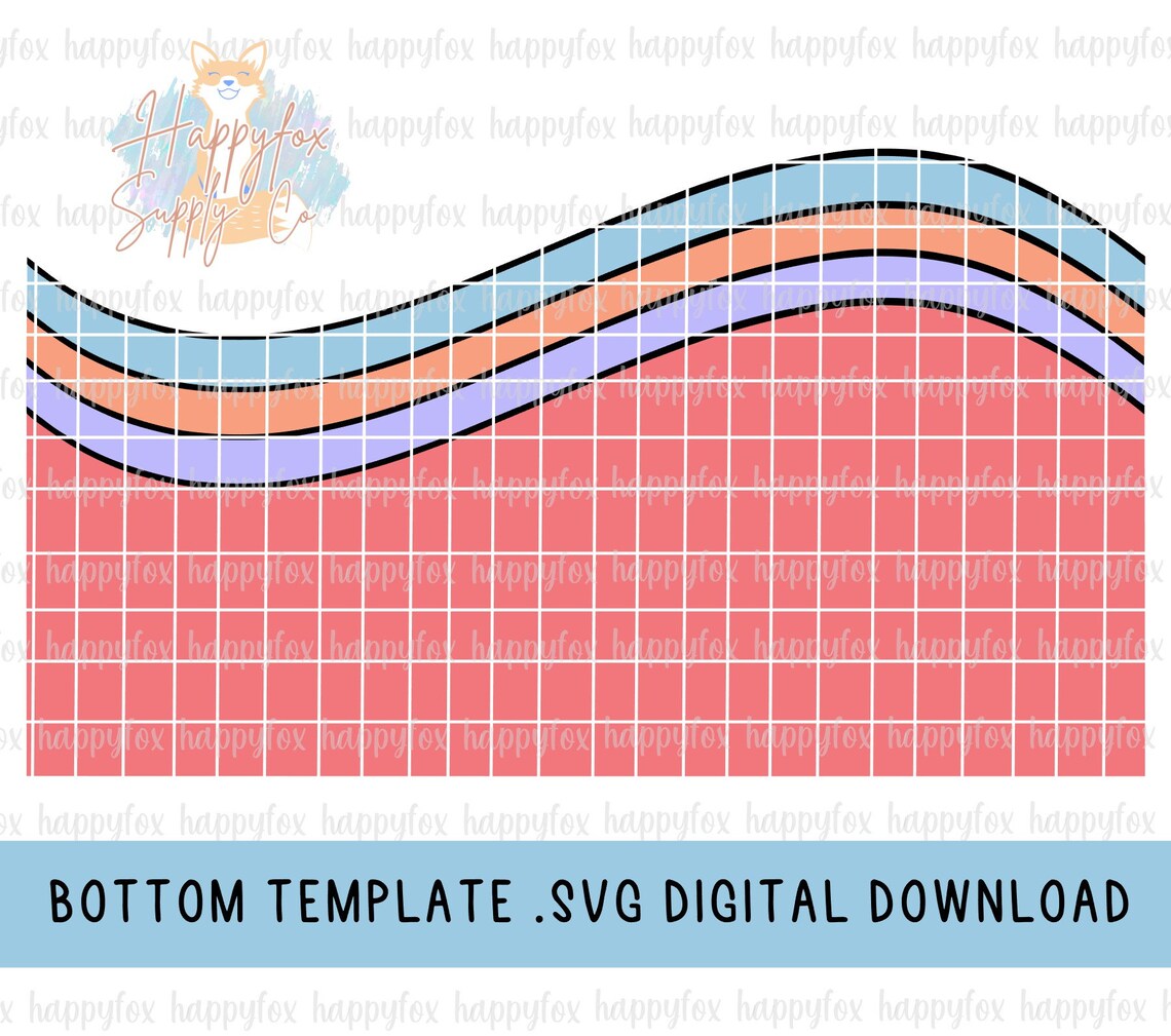 Original Design Split Wave/bottom Wave Infinity Wave SVG - Etsy