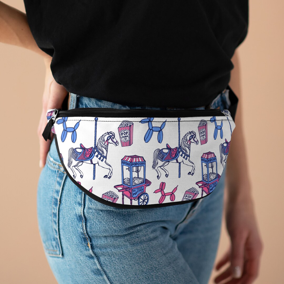 Clowncore Fanny Pack Kidcore Bag Travel Bag Vacation Purse Carnival Bag ...