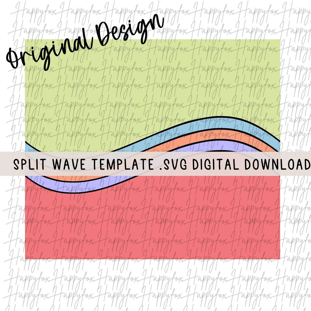 Original Design Split Wave/bottom Wave | Infinity Wave | SVG Cut Files ...