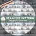 Bookish Christmas Winter Seamless Pattern 300 DPI PNG Instant Download ...