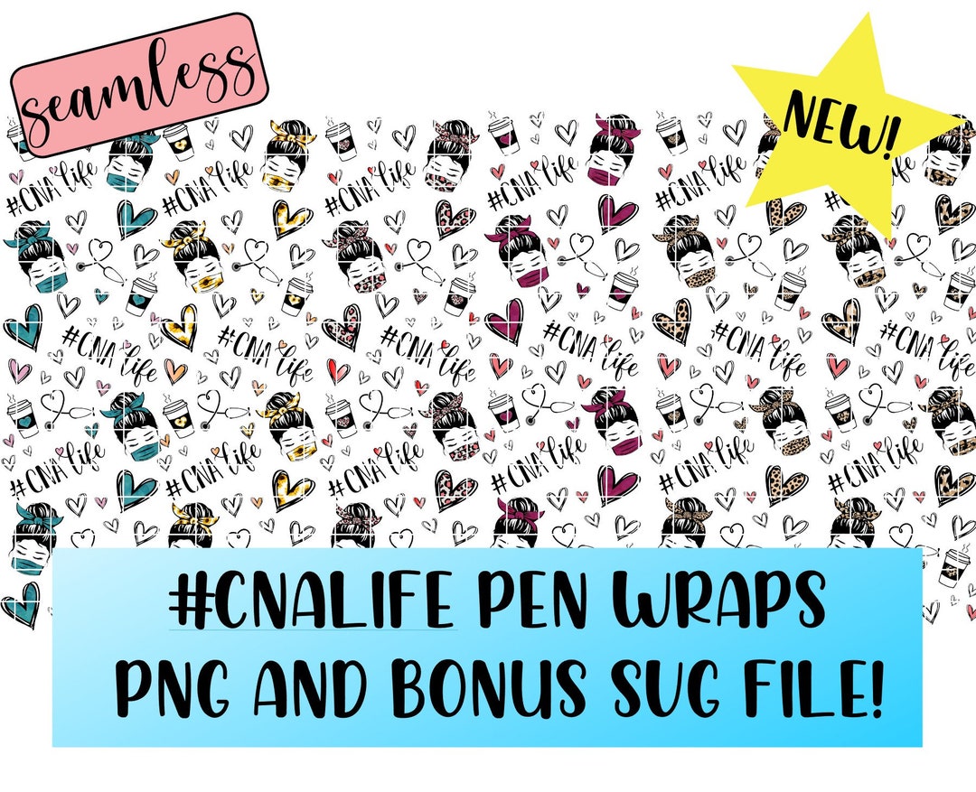 CNA Life Pen Wrap Original Design High Quality Seamless Digital ...