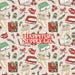 Bookish Christmas Winter Seamless Pattern 300 DPI PNG Instant Download ...