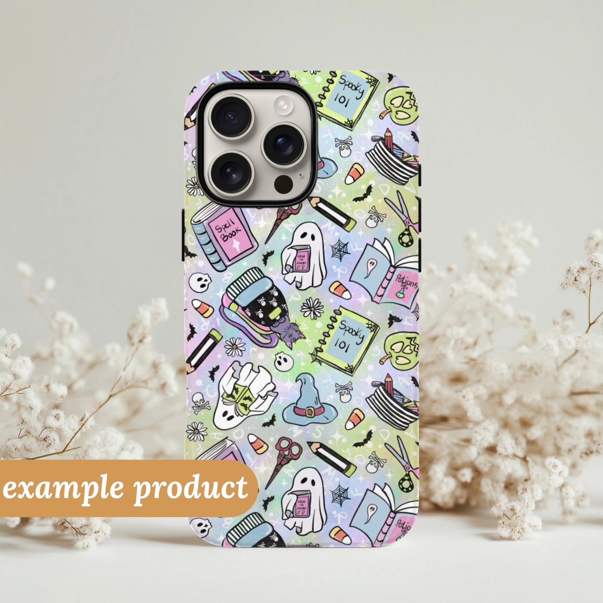 Spooky School Seamless Pattern Digital Paper, Halloween School Supplies ...