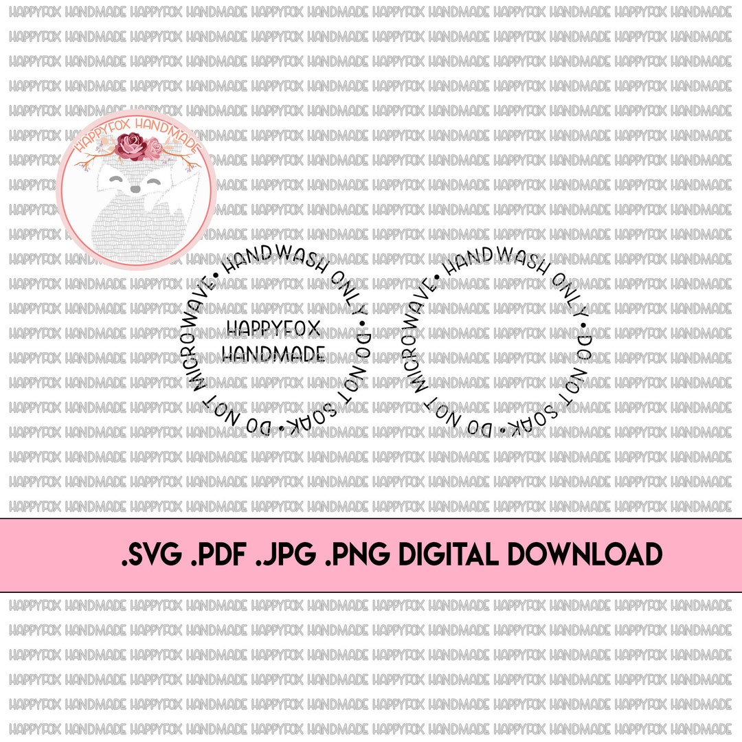 Waterslide/sublimation/svg Care Instructions for Cup Bottom Digital ...