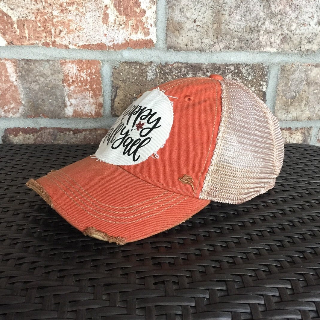 Happy Fall Y'all Hat Fall Hat Family Hat Women's - Etsy