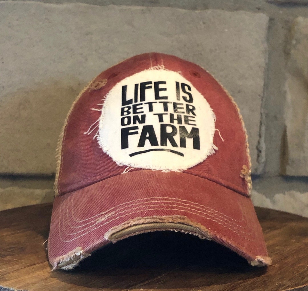 Life is Better on the Farm Hat Farm Cap Unisex Baseball Cap - Etsy