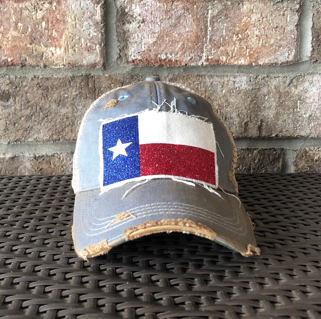 Texas Flag Hat Bling Texas Flag Hat Women's Baseball - Etsy