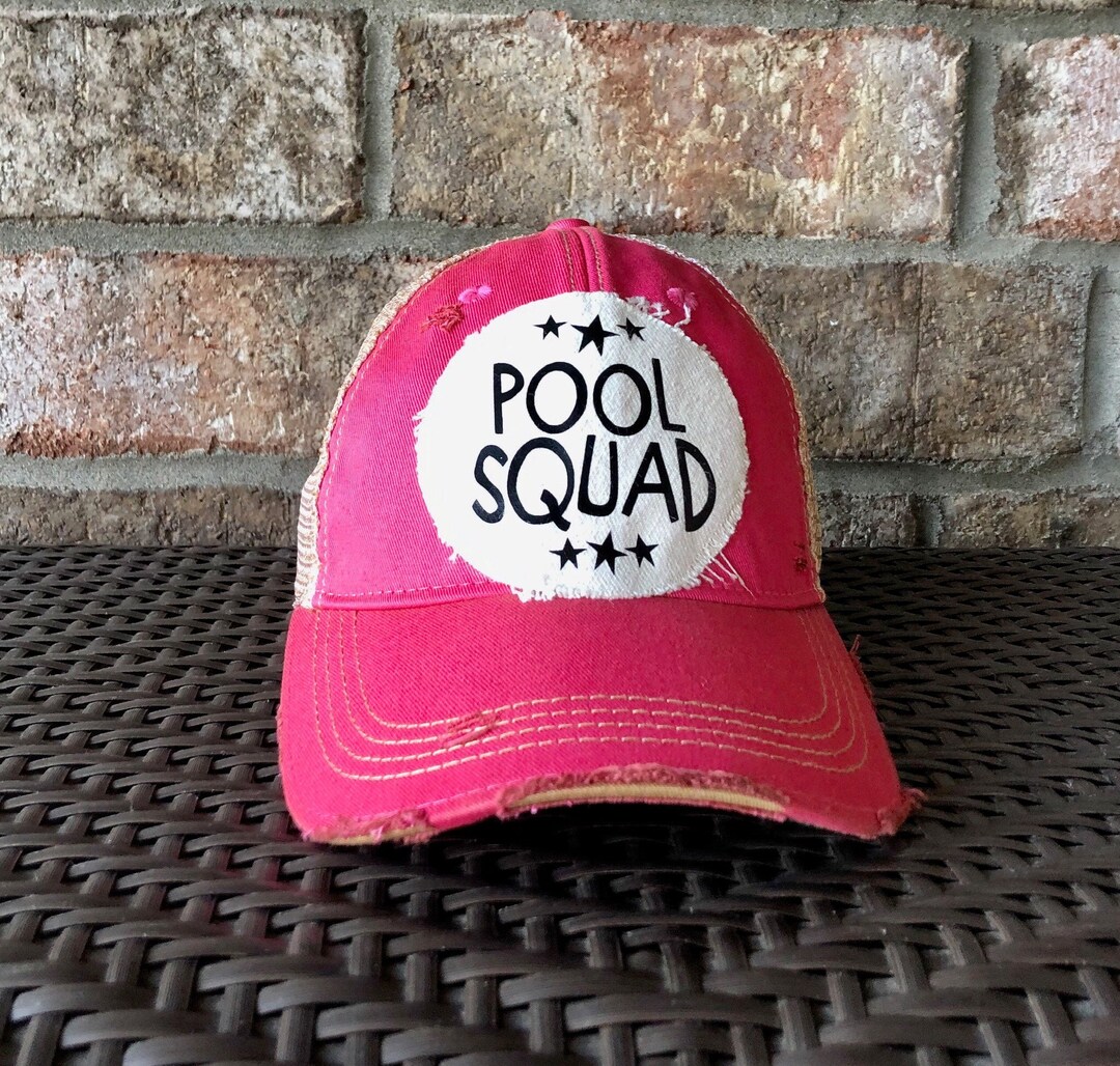 Pool Squad Hat Swim Hat Pool Hat Women's - Etsy