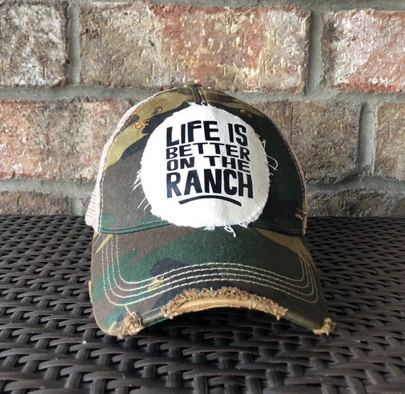 Life is Better on the Ranch Hat Farm Cap Unisex Baseball | Etsy
