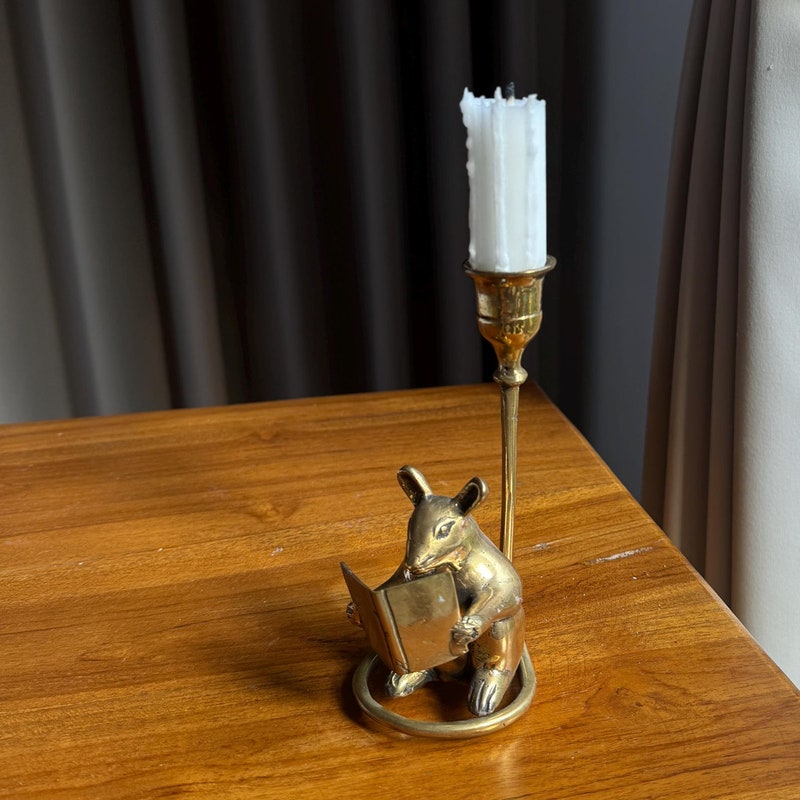 Brass Candle Stand Vintage - Etsy