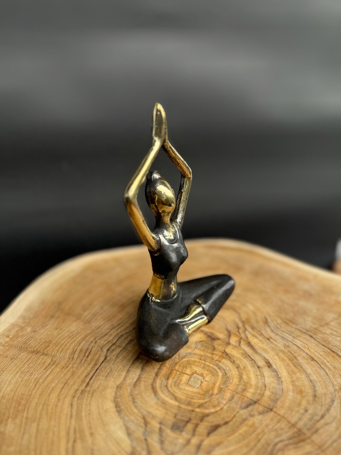 Brass Yoga Figurine Elegant Handcrafted Meditation Statue Unique Gift ...