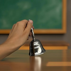 Vintage Silver Hand Bell Classic Brass Call Bell Elegant Gift for ...