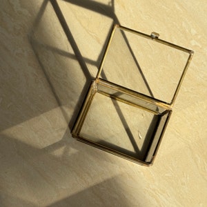 Glass and Brass Handmade Mini Boxes for Tiny Jewelry, Nose Pins ...
