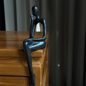 Minimalist Edge Sitting Brass Sculpture Figurine Handcrafted Abstract ...