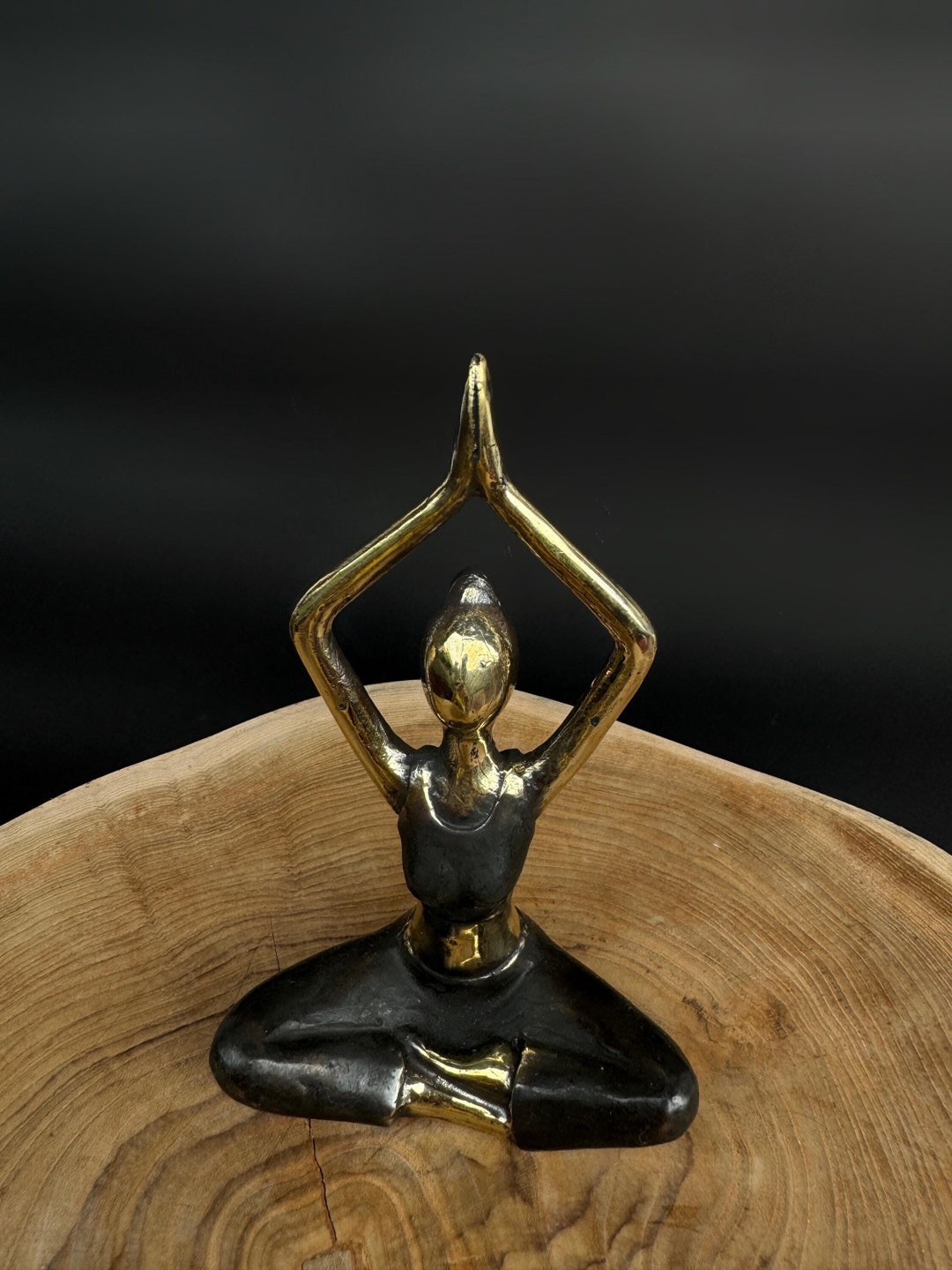 Brass Yoga Figurine Elegant Handcrafted Meditation Statue Unique Gift ...