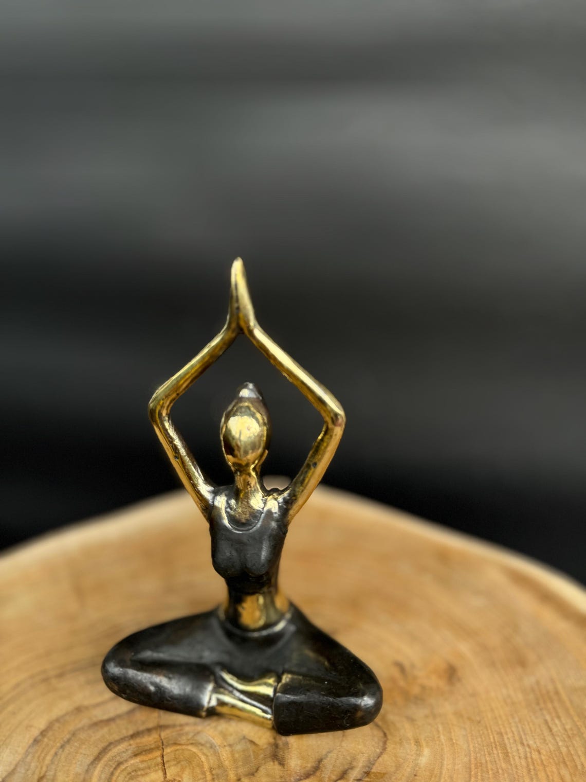 Brass Yoga Figurine Elegant Handcrafted Meditation Statue Unique Gift ...