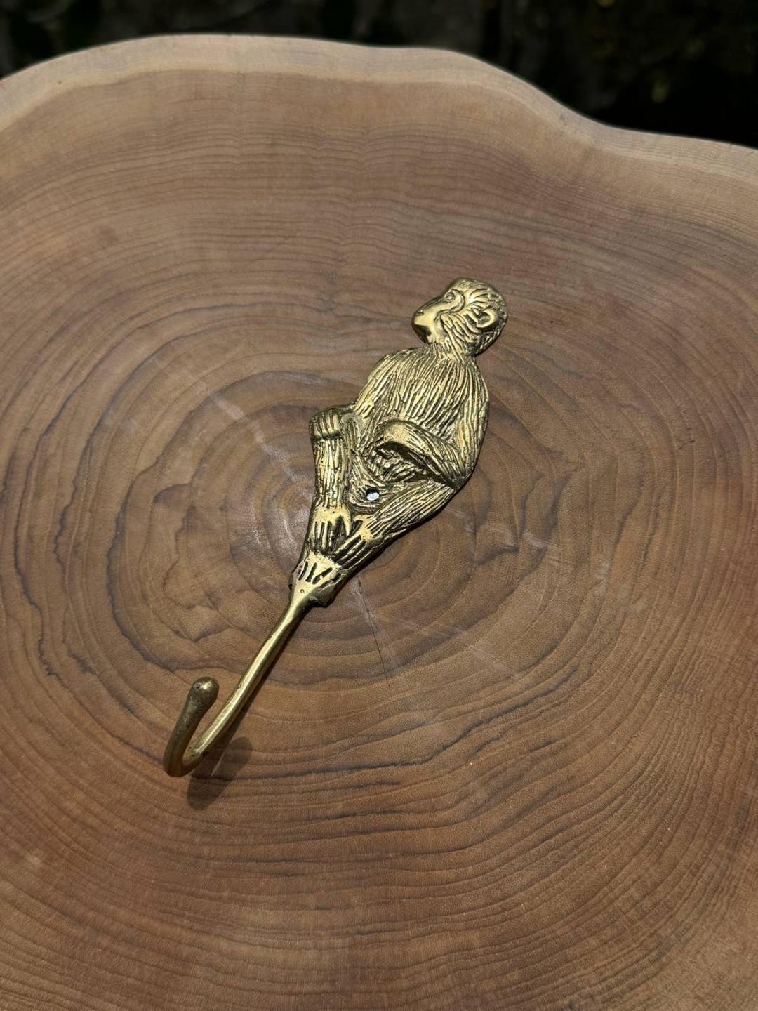 Brass Monkey Wall Hook Whimsical Home Decor Vintage Animal Wall Hook ...