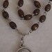 St. Therese Traditional Brown Wood Bead Catholic Chaplet, Large Figural ...