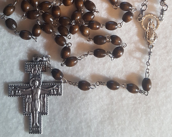 Franciscan Crown Rosary 7 Joys of Mary Traditional Style - Etsy