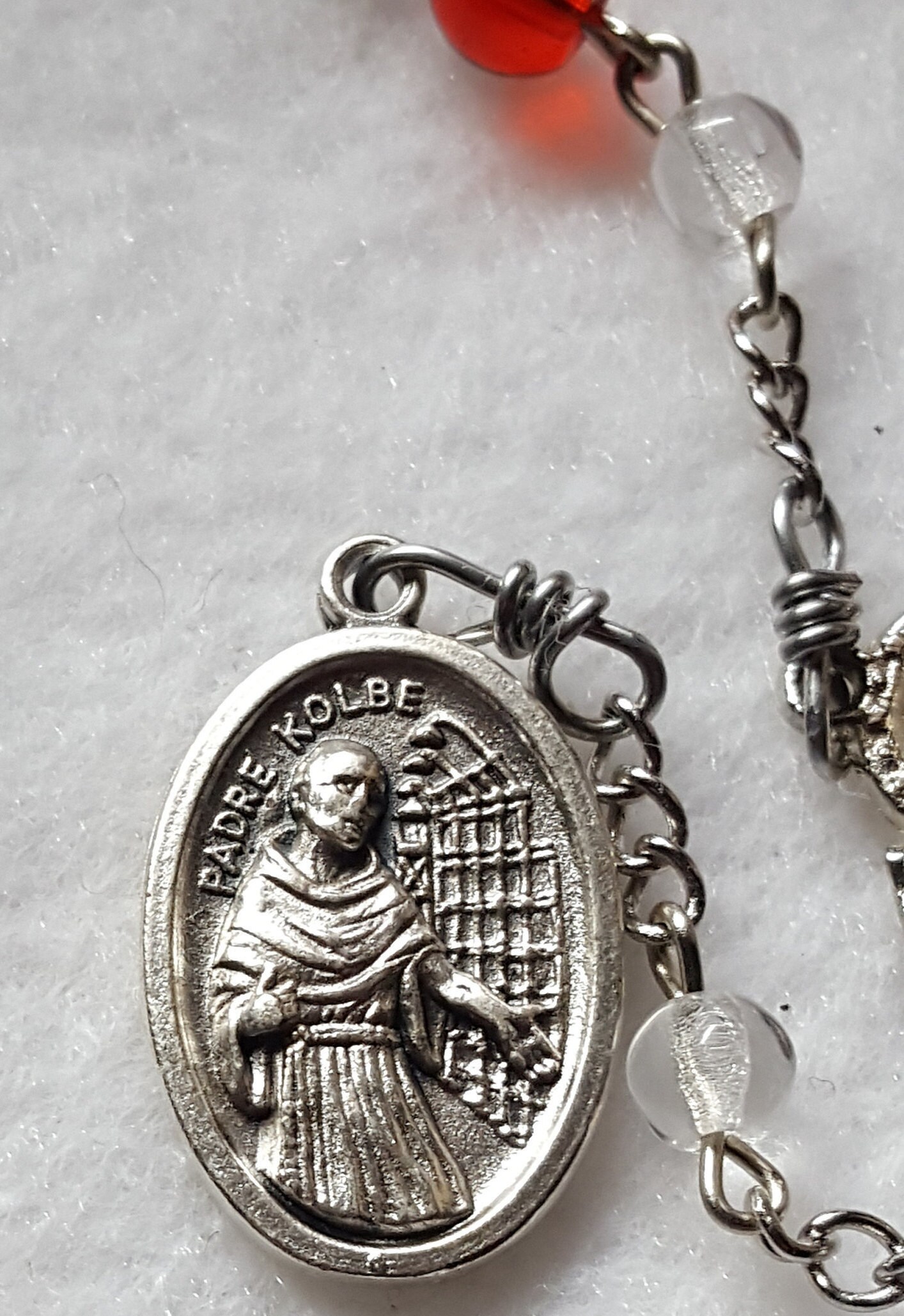 Saint Maximillian Maria Kolbe Glass Bead Chaplet - Etsy Singapore