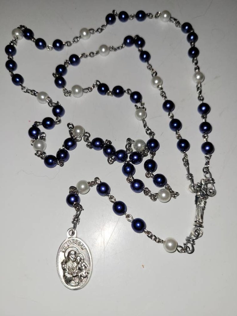 St. Joseph Traditional Chaplet Catholic Devotion Prayer Beads - Etsy