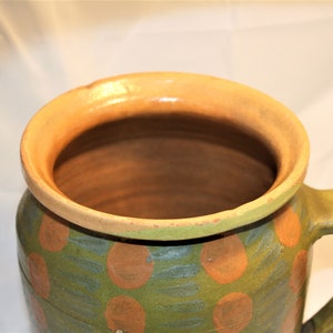 Dotted Jug Jam Jar Folk Jar Folk Bottle Handpainted Jug | Etsy