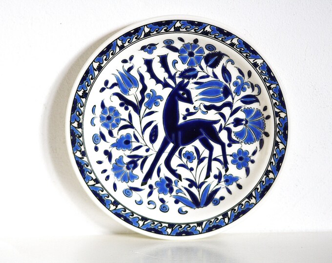 Greece Plate, Greek Plate, Lindos Keramik, Rodos Greece, Blue Porcelain ...