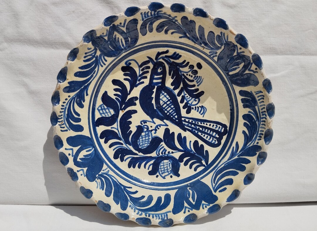 Traditional Folk Clay Plate, Transylvania Korond Pottery, Folk Bird ...