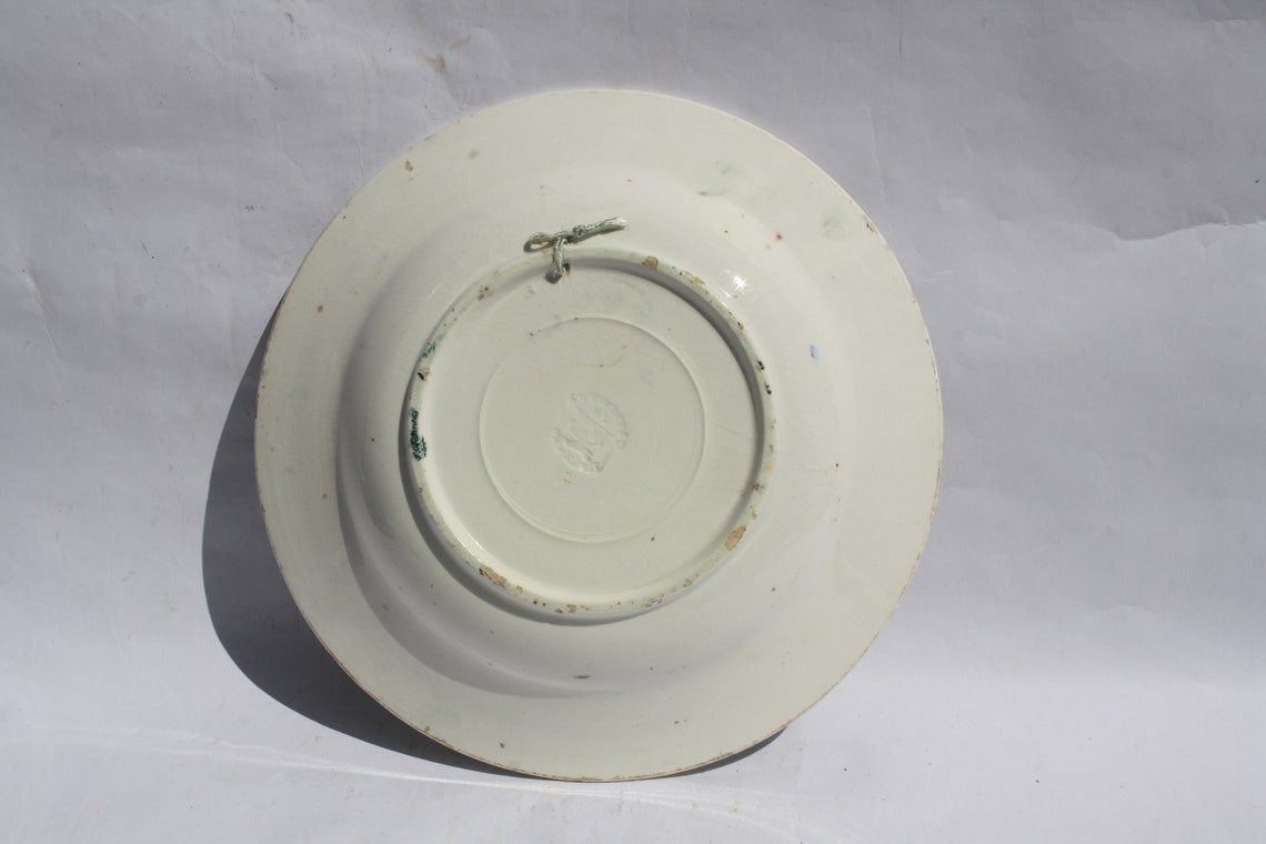 Rare Hollohaza Hussar Plate, Hungarian Pottery, Folk, Antique Peasant ...