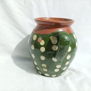 Traditional Antique Green Dotted Jug, Antique Green Glazed Folk Jug - Etsy