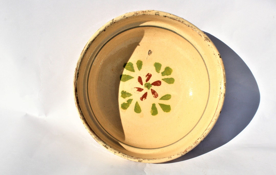 Antique Traditional Clay Plate, Transylvania Pottery, Folk, Antique ...