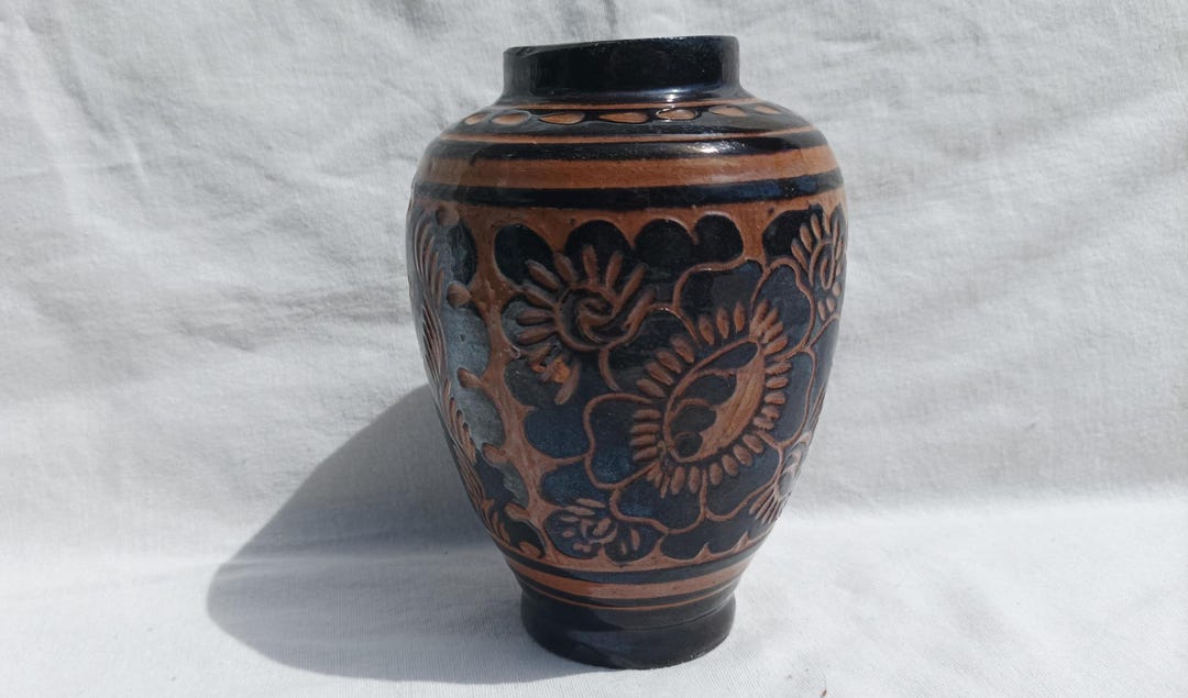 Traditional Antique Black Pitcher Korond Vase Vintage Jug - Etsy