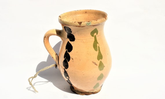 Antique Stoneware Water Jug Ethnographic Ceramic Pottery Ewer - Etsy