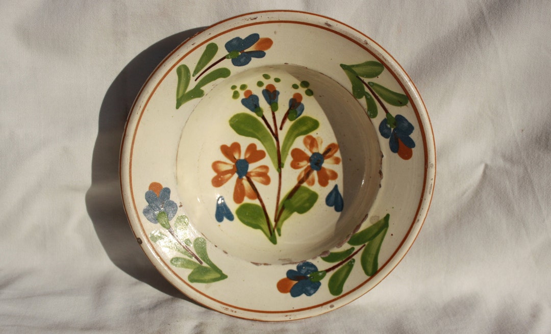 Traditional Antique Folk Clay Plate, Transylvania Pottery, Folk Plate ...