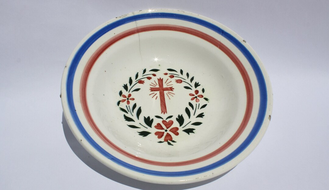 Antique Hollohaza Plate, Hungarian Pottery, Folk Plate, Antique Peasant ...