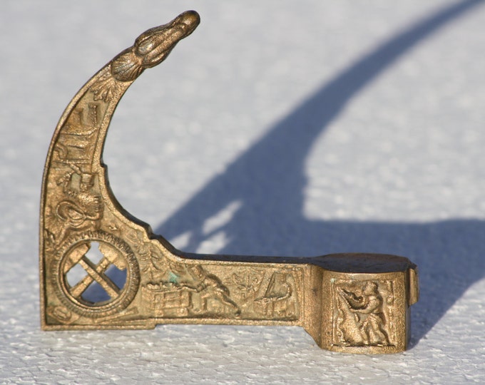 Brass Stick, Brass Cane, Miners Walking Stick Head, Stick Head, Walking ...