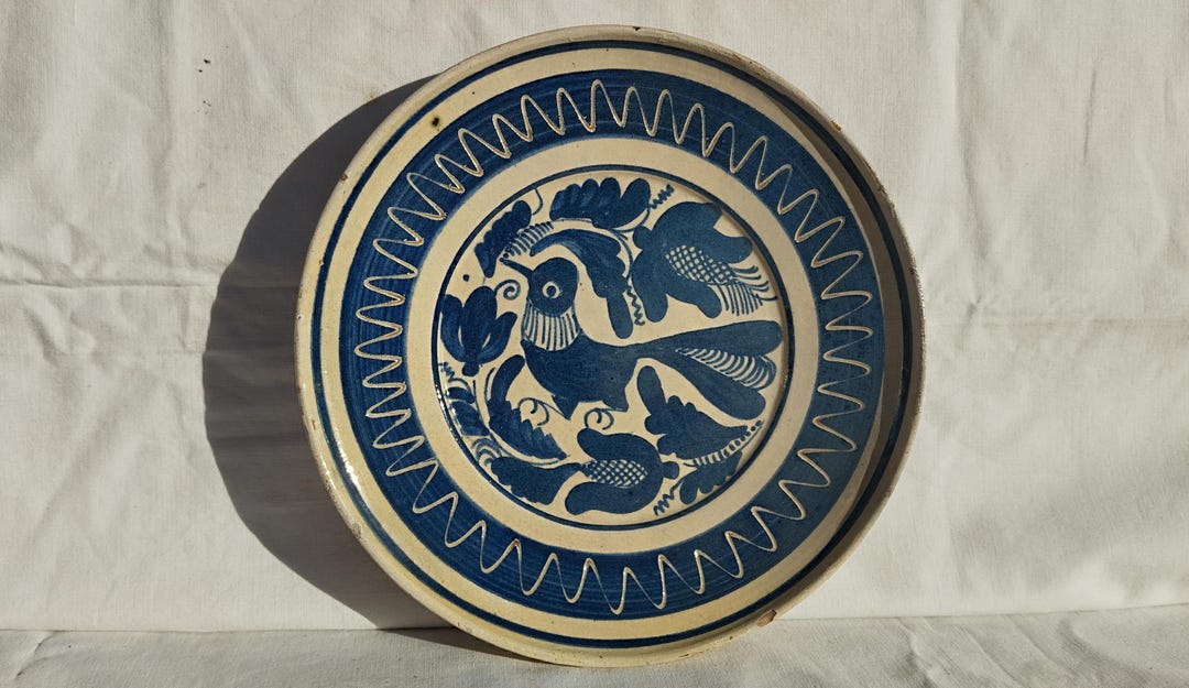 Clay Plate, Transylvania Korond Pottery, Folk Bird Pottery, Antique ...