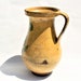 Antique Folk Flower Designed Yellow Water Pitcher, Antique Traditional ...