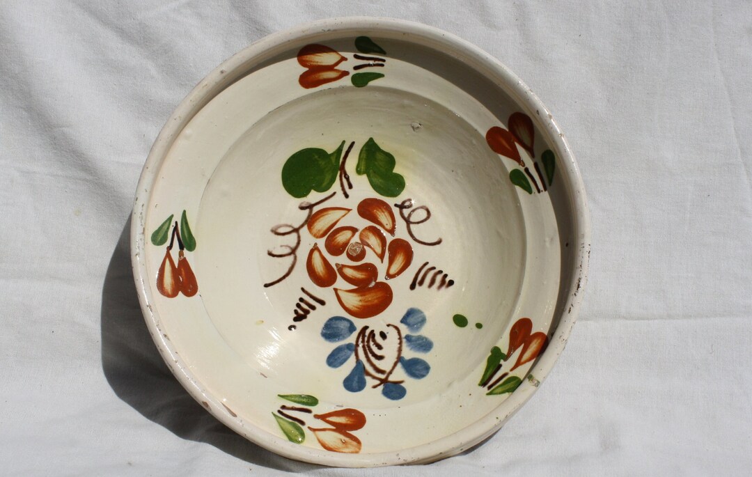 Traditional Antique Folk Clay Plate, Transylvania Pottery, Folk Plate ...