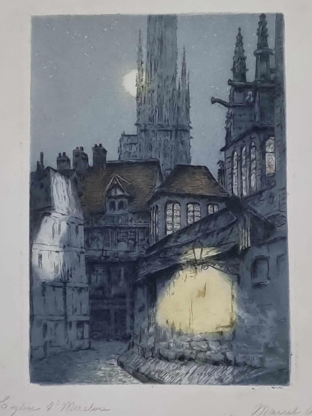 A Rare Trio of Original Etchings by Marcel Augis (pseudonym of H ...