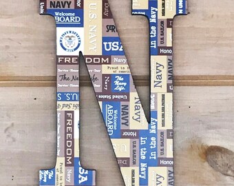 Navy blue letter | Etsy