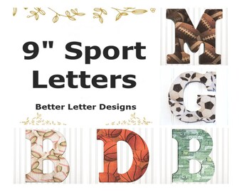 Soccer Wall Letters | Etsy