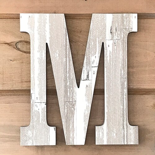 Wooden Letter M Large or Small Unfinished Unpainted | Etsy