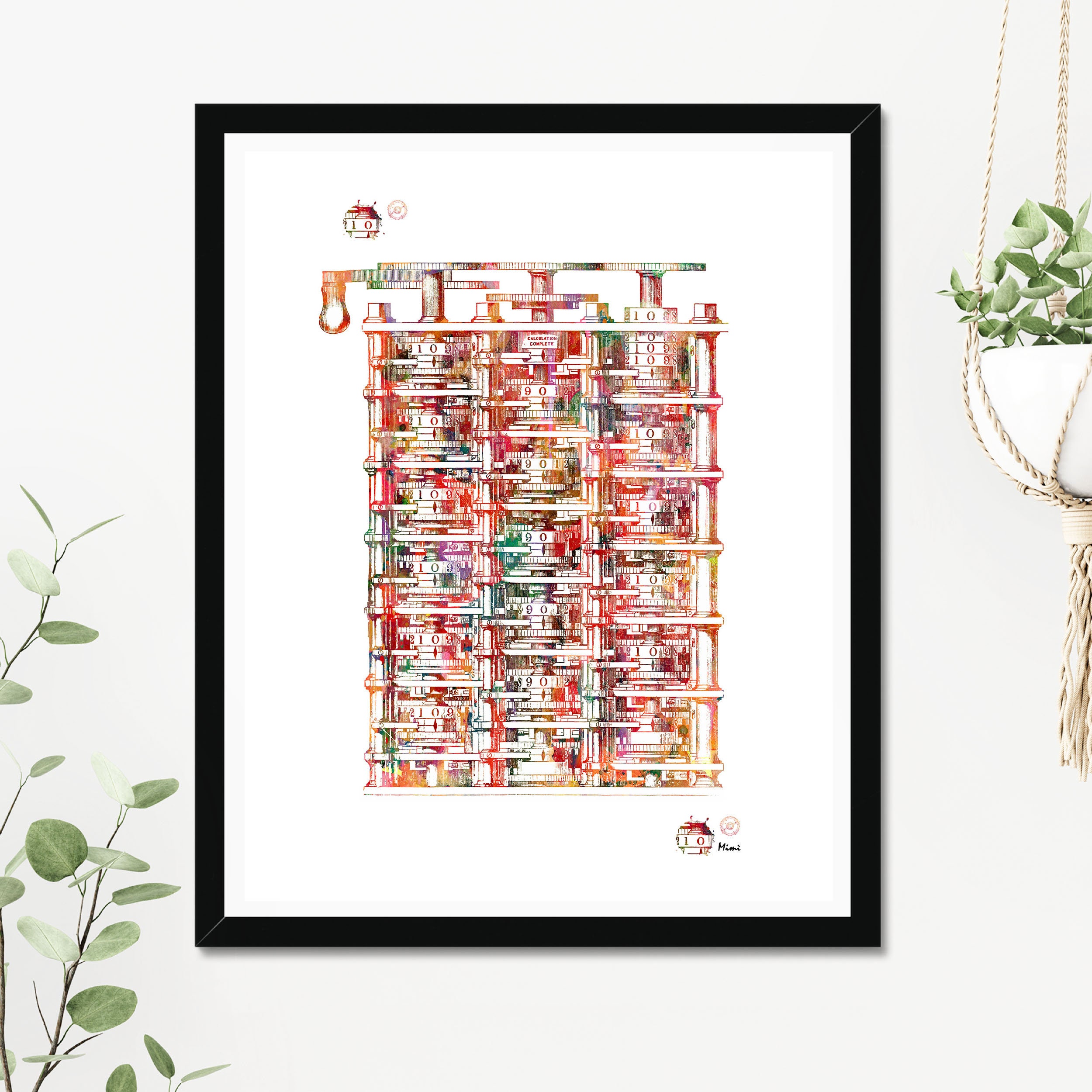 Charles Babbage Analytical Engine Science Art Print Technology ...