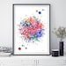 T-cell Watercolor Print Science Art Poster Immune System Cells Art ...