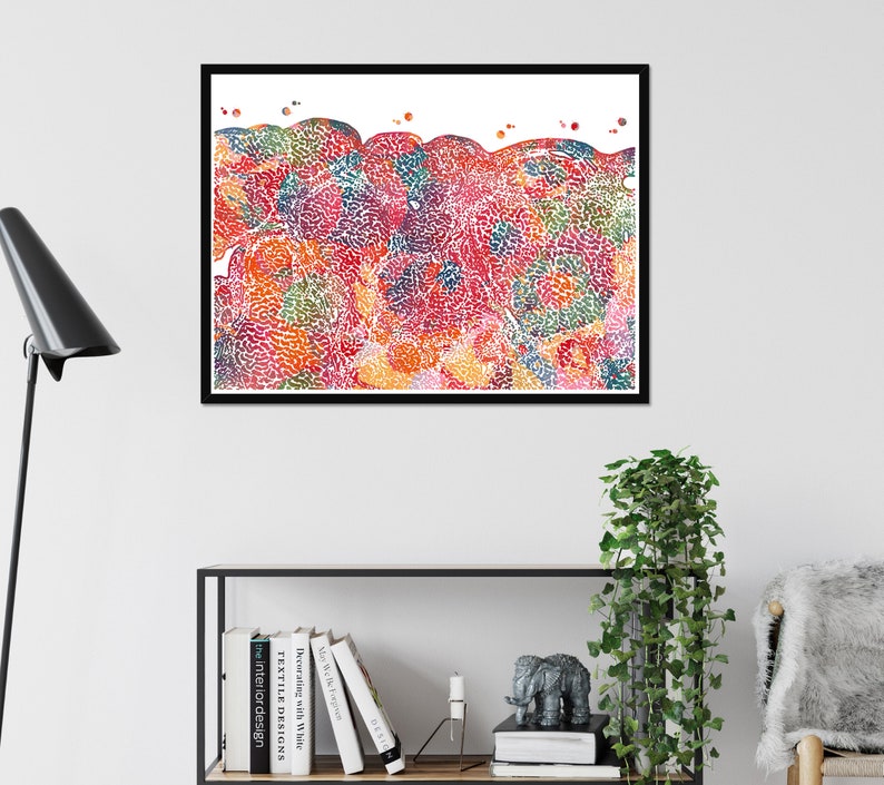 Liver Histology Print: Watercolor Medical Art, GI Doctor Gift - Etsy