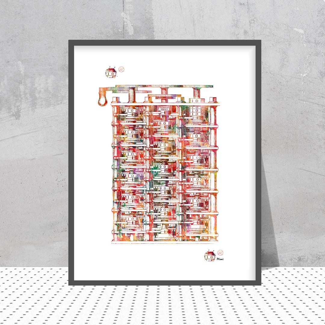 Charles Babbage Analytical Engine Science Art Print Technology ...