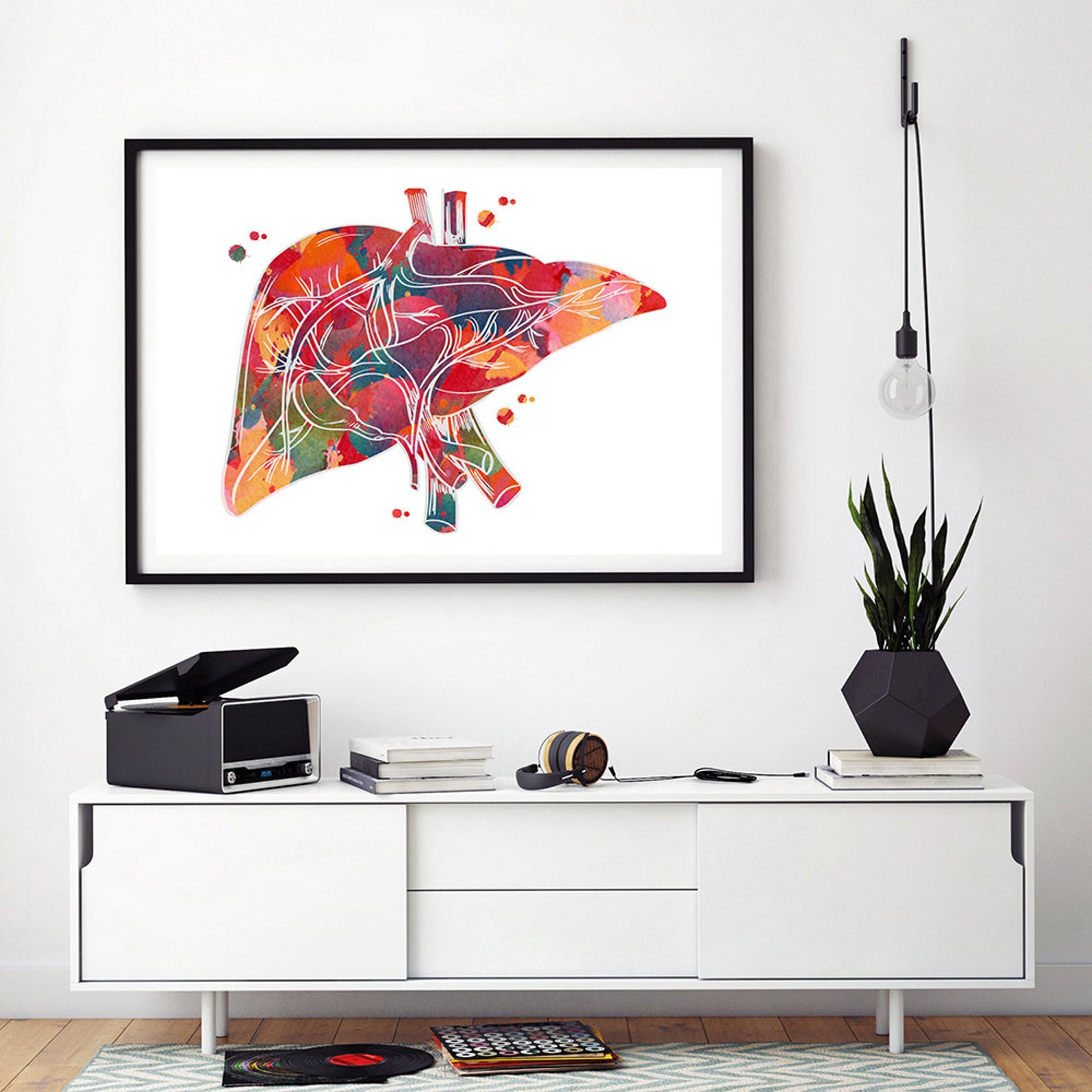 Human Liver Anatomy Print Medical Art Watercolor Surgery Art - Etsy