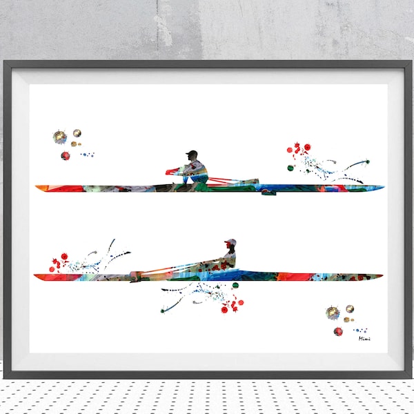 Rowing Art Print - Etsy
